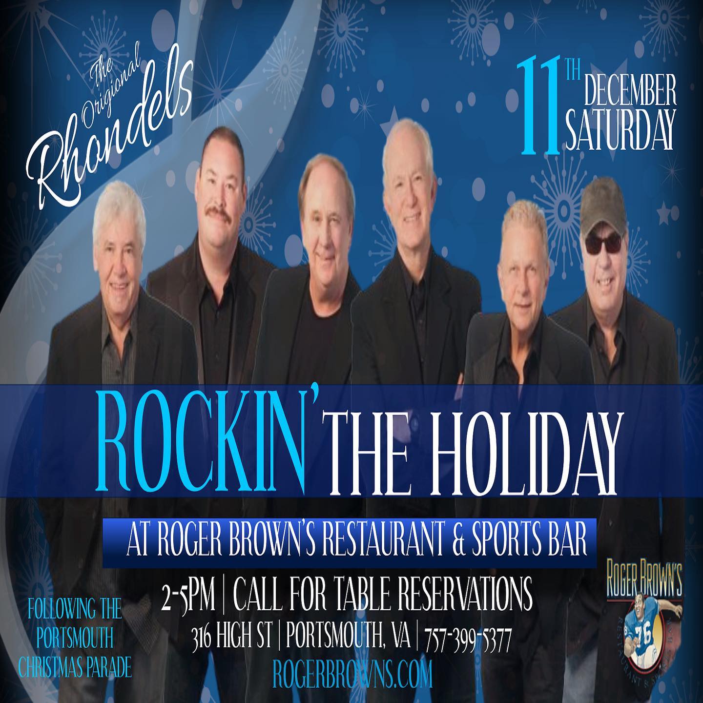 The Rhondels at Roger Brown's - Olde Towne Portsmouth, VA