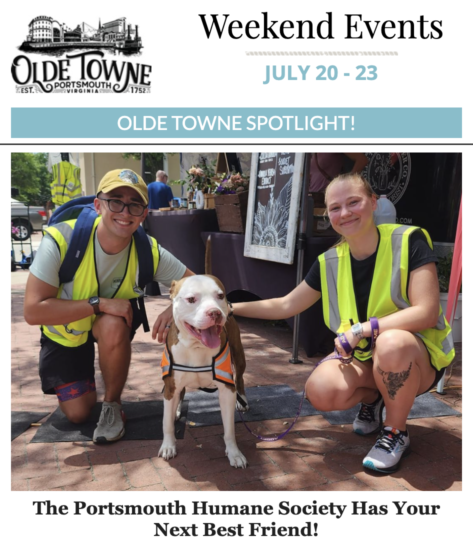 Click here for the Olde Towne Weekly News and Events List - Olde Towne ...