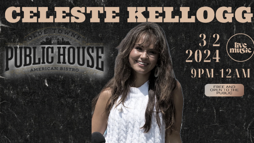 Celeste Kellogg Live at Olde Towne Public House 9 - 11:59 pm - Olde Towne Portsmouth, VA